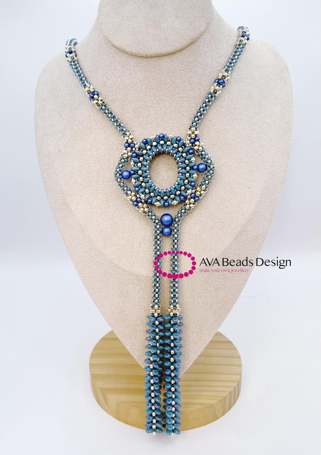 Seed Beaded Necklace Tutorial, Aphrodite Design (PDF Pattern) - Etsy