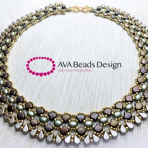 Pattern / Tutorial for the "tropical Oasis" Beaded Necklace - Etsy