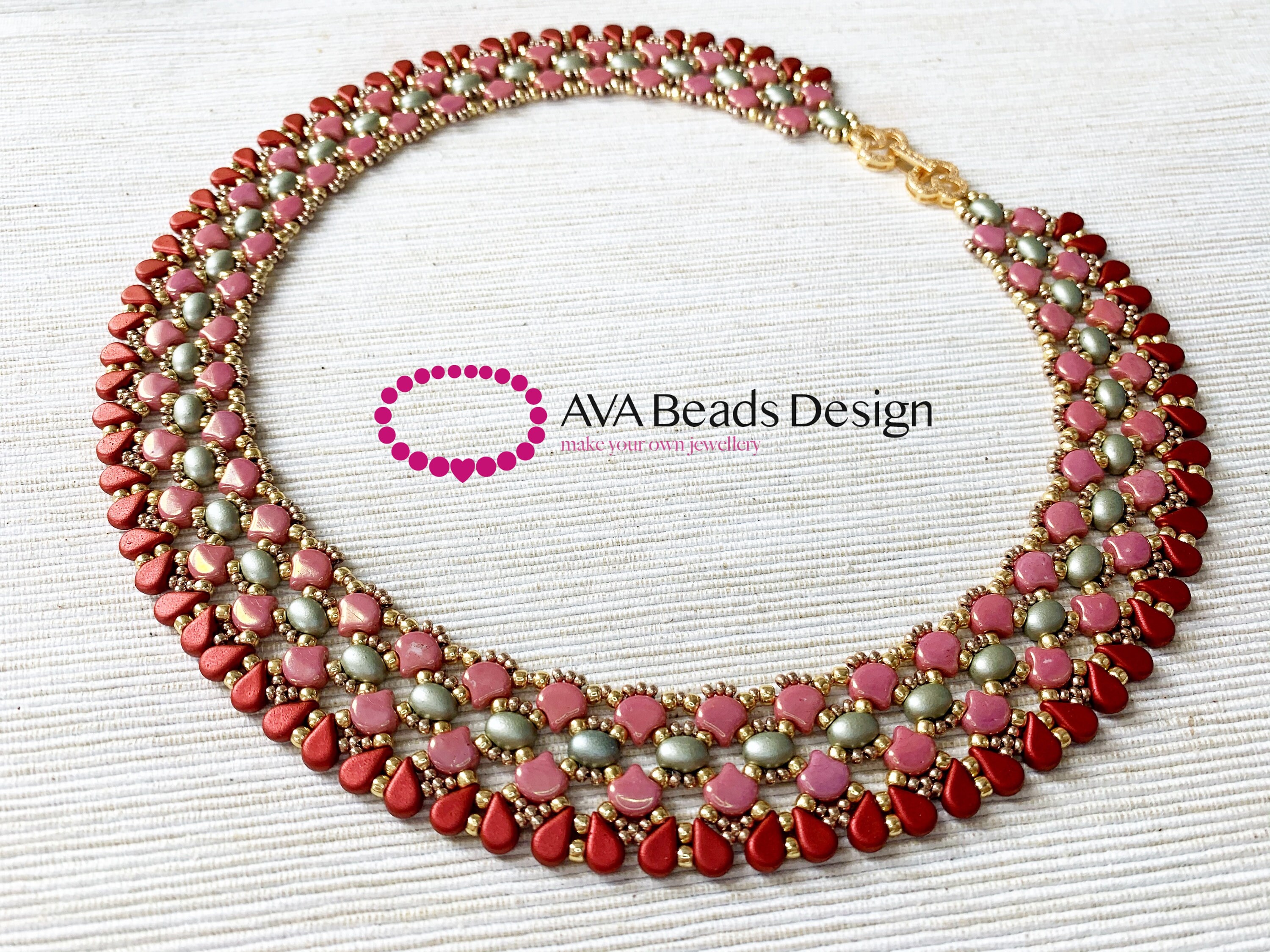 Pattern / Tutorial for the "tropical Oasis" Beaded Necklace - Etsy