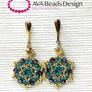 Pattern Tutorial to Make Starlight Set of Earrings and Bracelet - Etsy