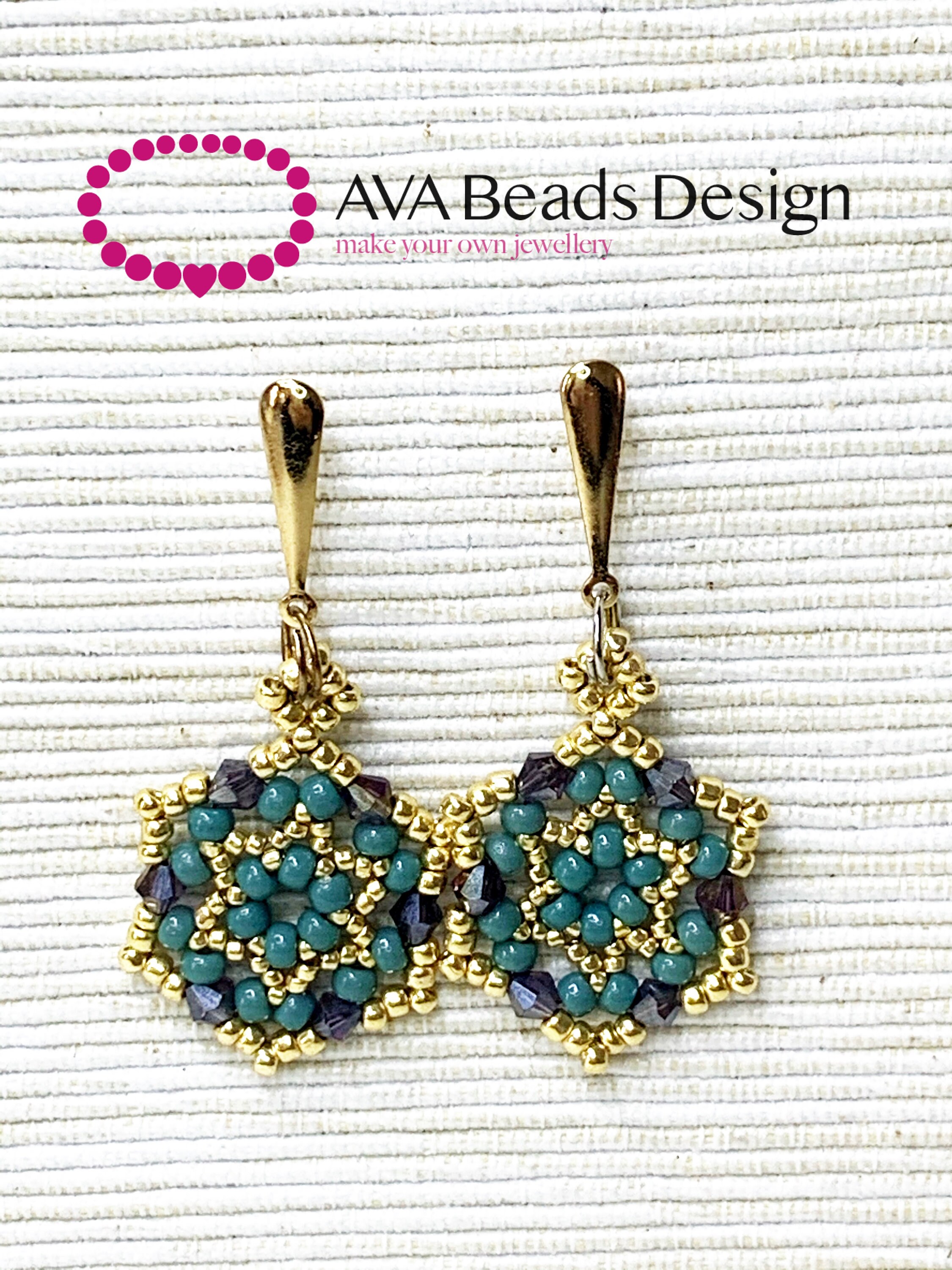 Pattern Tutorial to Make Starlight Set of Earrings and Bracelet - Etsy