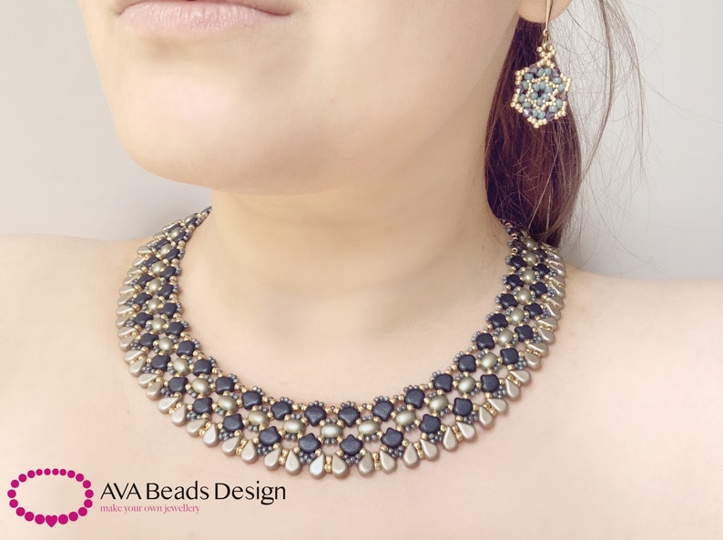 Pattern / Tutorial for the "tropical Oasis" Beaded Necklace - Etsy