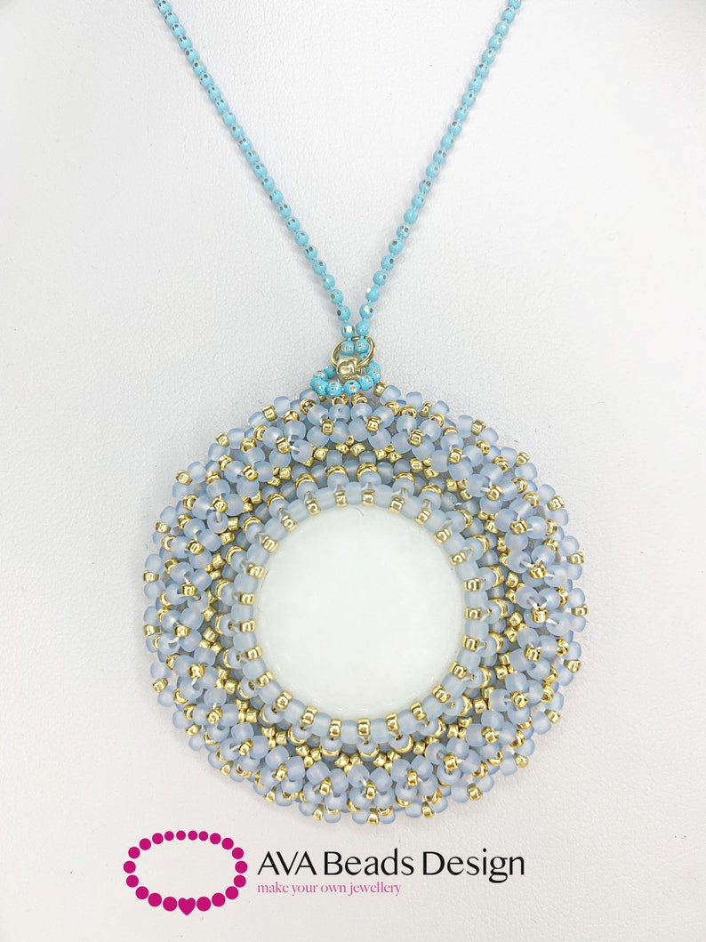 PDF Beaded Pendent Tutorial, Beading Pendant Pattern, My Little ...