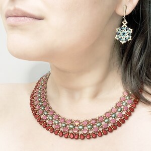 Pattern / Tutorial for the "tropical Oasis" Beaded Necklace - Etsy