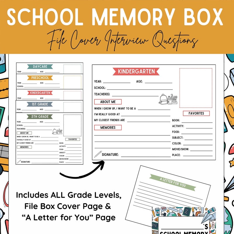 School Years File Folder - Etsy