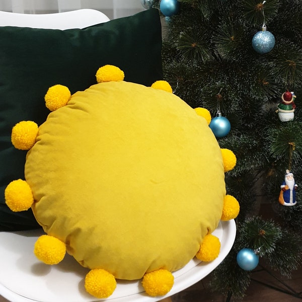 Yellow Pillow - Etsy