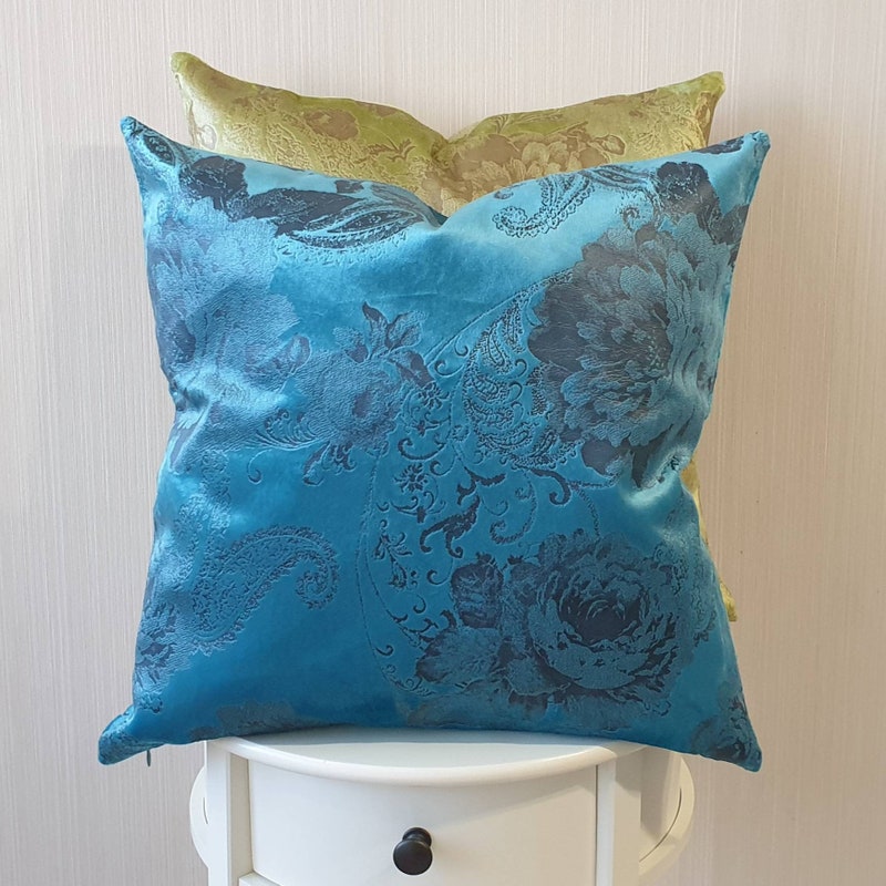 Turquoise Pillow - Etsy