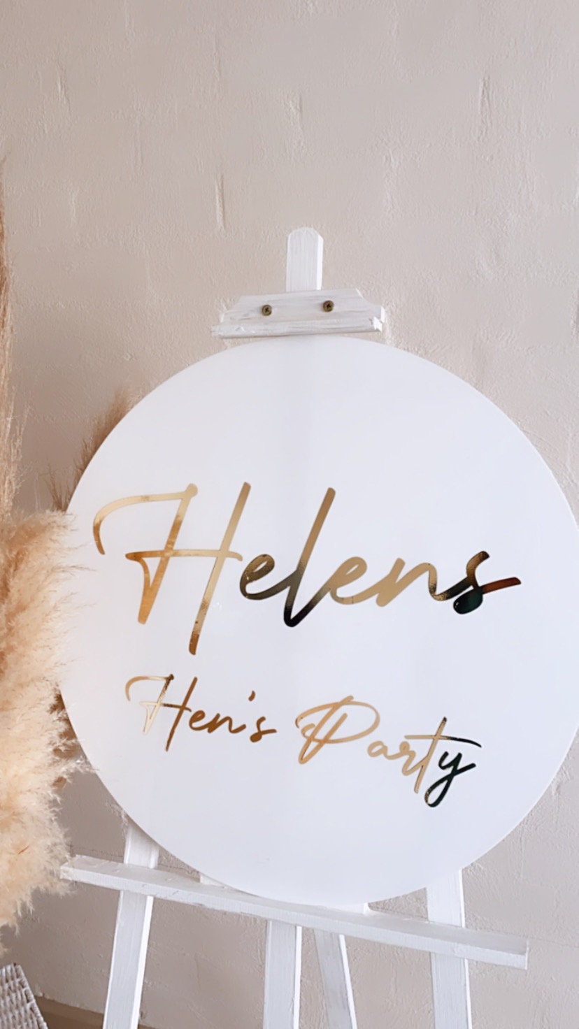 Personalized Round Acrylic Sign Custom Sign Birthday Sign - Etsy Australia