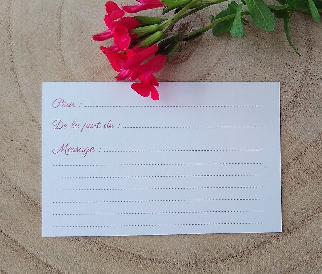 Personalized Message Card - Etsy