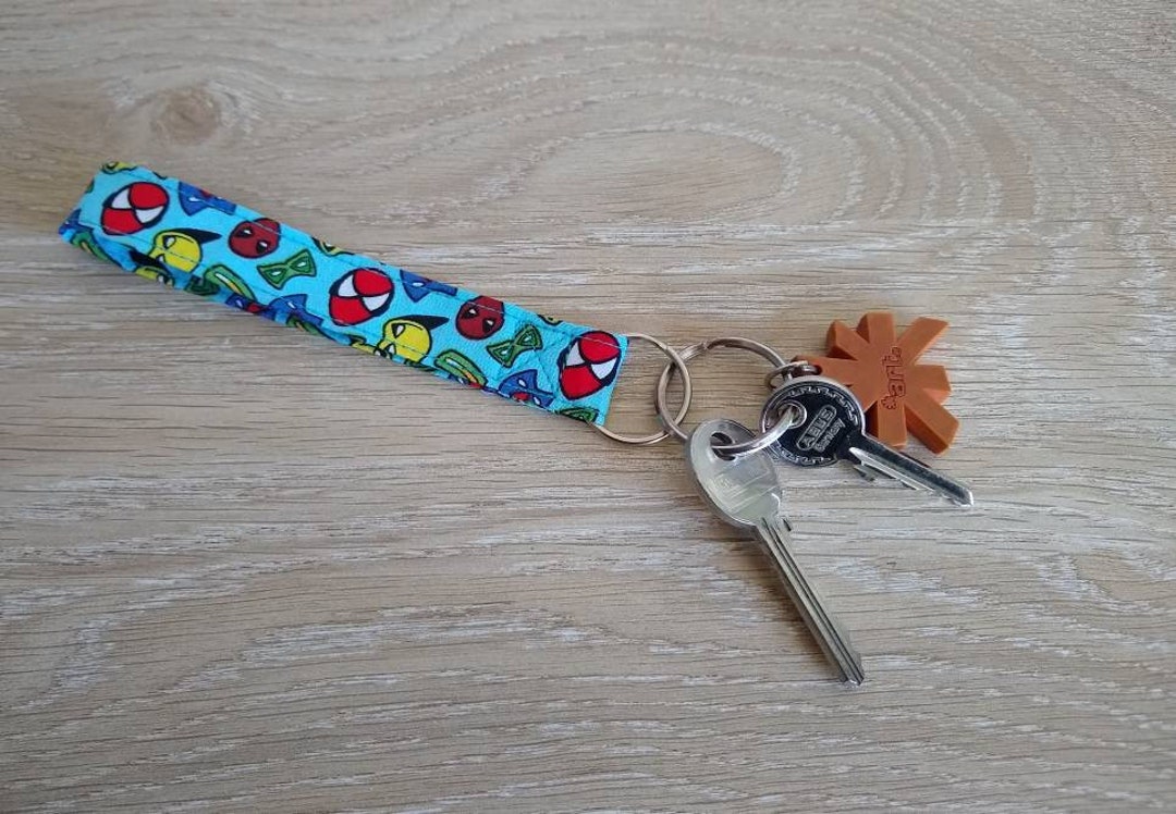 Superhero Key Ring, Key Cord, Child Key Ring, Child Gift, Men's Gift ...