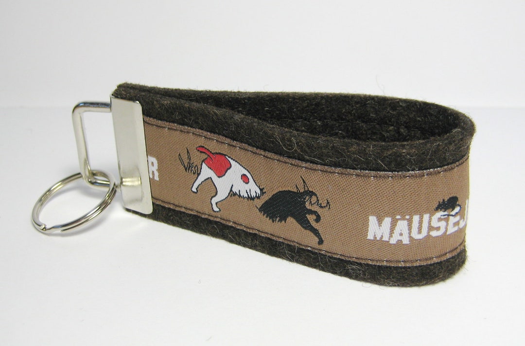 Key Ring Made of Felt Dark Brown - MÄUSEJÄGER - Etsy