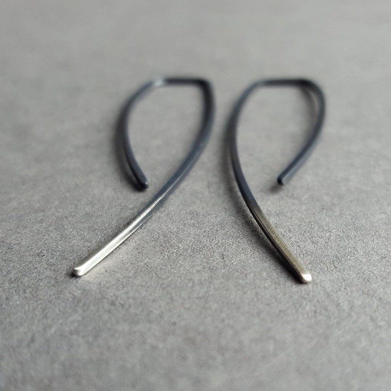 Oxidised Earrings - Etsy