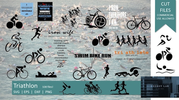 Triathlon SVG and Cut Files for Crafters - Etsy