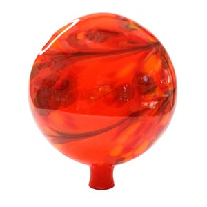 Glass Gazing Ball "sun Set" 12 Inch - Etsy