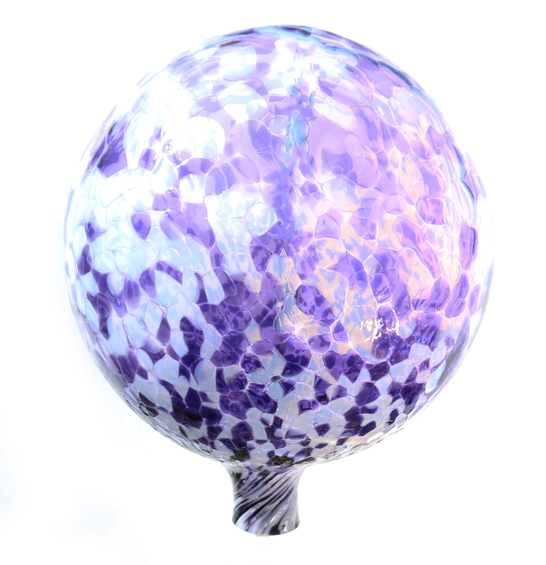 Glass Gazing Ball "hyacinth / Moon Glow" 12 Inch - Etsy