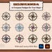 Fantasy Map Icons - Demonic Cartography Elements With 24 Icons, 12 ...