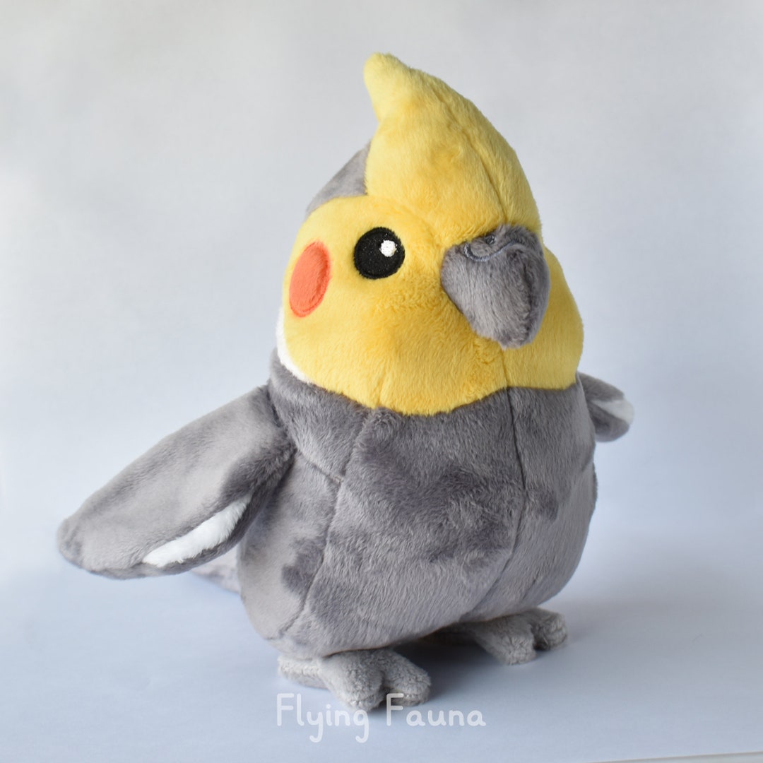 Cockatiel Plush, Bird Lover Gift, Cockatiel, Kawaii Bird Plush ...
