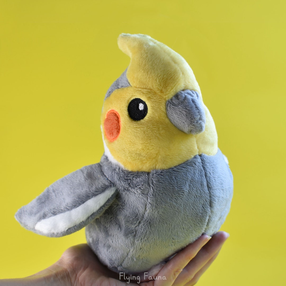 Cockatiel Plush, Bird Lover Gift, Cockatiel, Kawaii Bird Plush ...