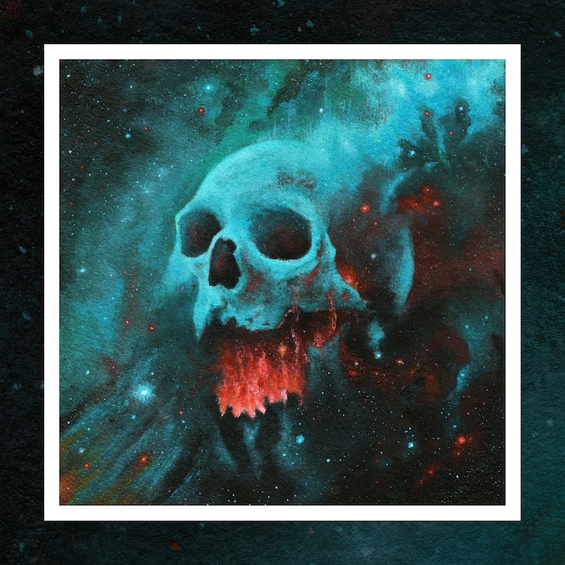 The Cosmic Skull, Art Print - Etsy