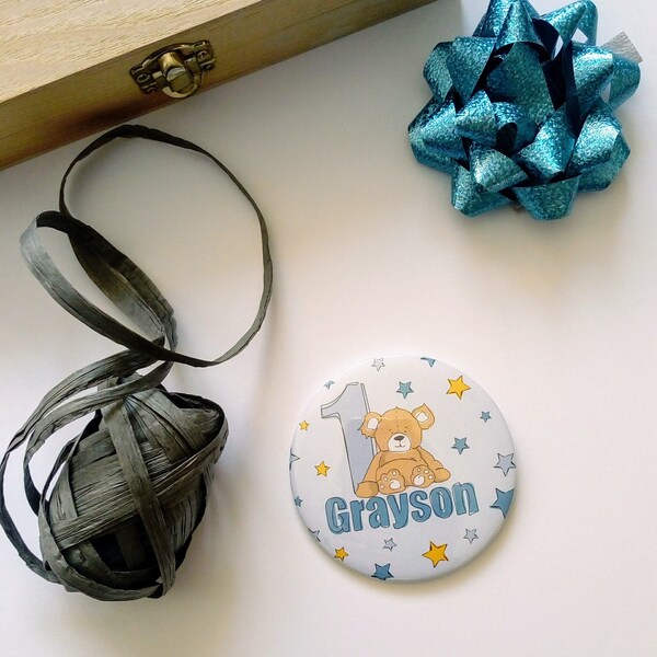 First Birthday Badge - Etsy UK