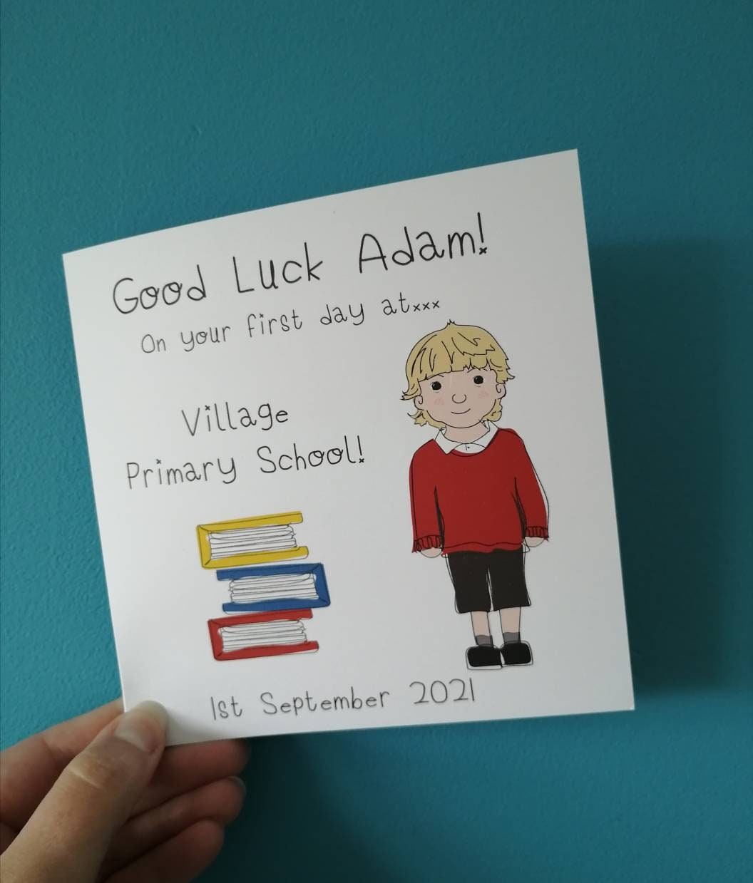 Good Luck Starting School Card First Day at School Good Luck - Etsy