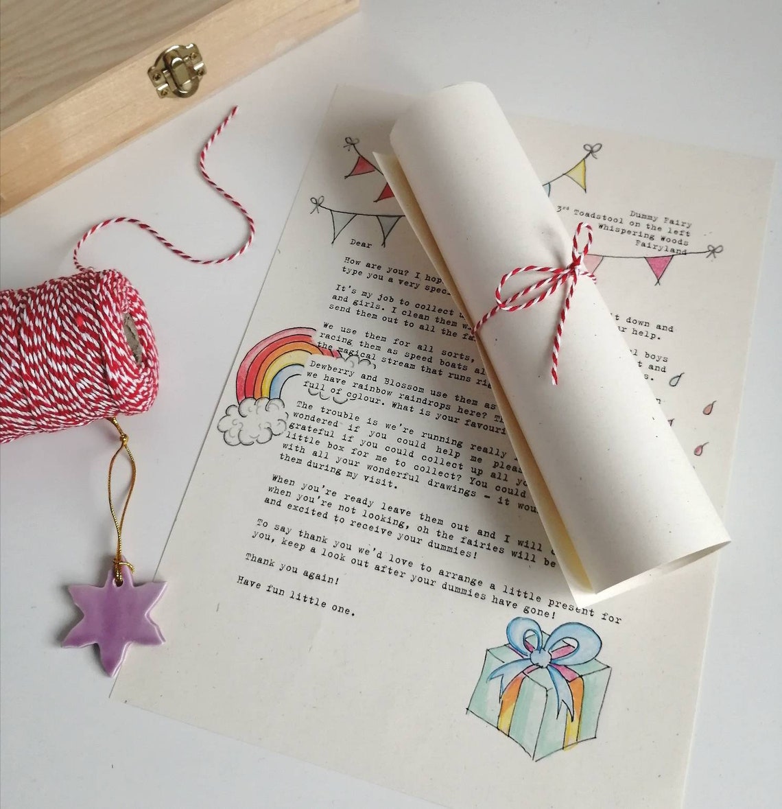 Dummy Fairy Letter Personalised Recycled Paper Letter From - Etsy