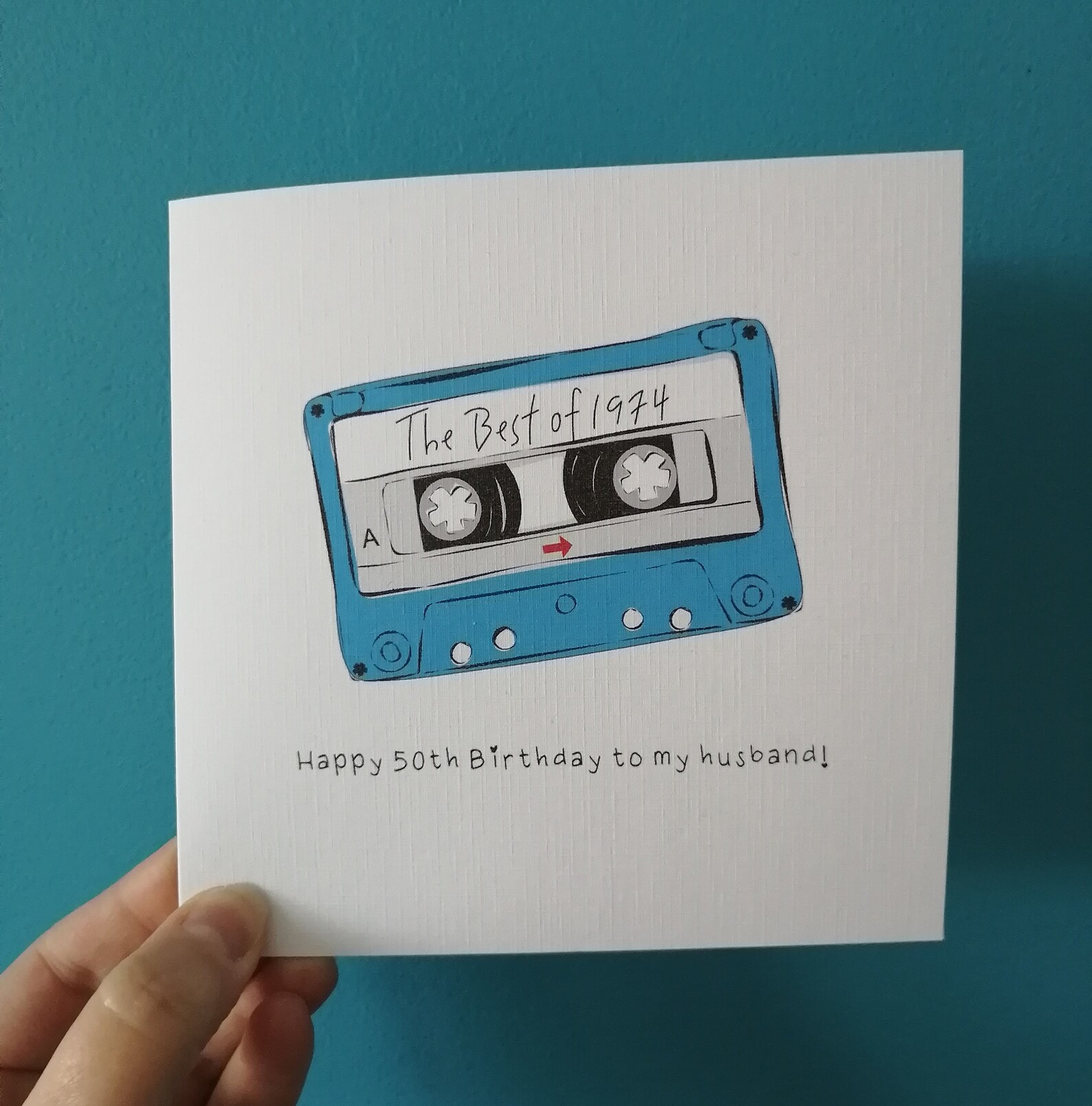 Retro Mixtape Birthday Card, 1980s Themed Card, Cassette Party, Card ...