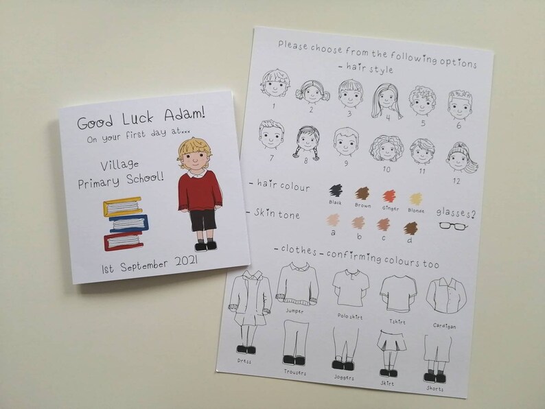 Good Luck Starting School Card First Day at School Good Luck - Etsy