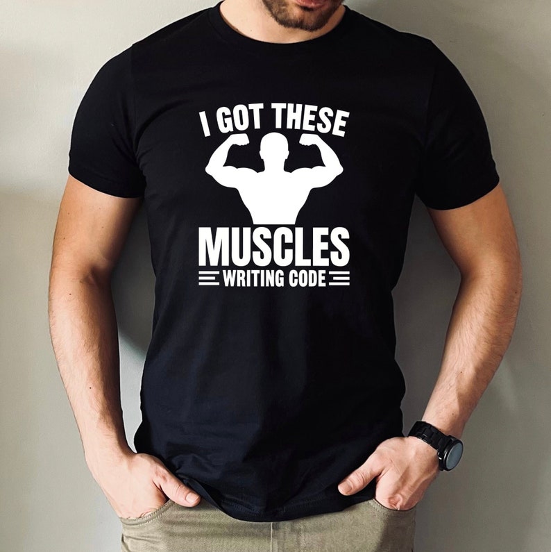 Coding Shirt, Muscle Flex CSS Coding and Fitness Shirt, Computer Coder ...