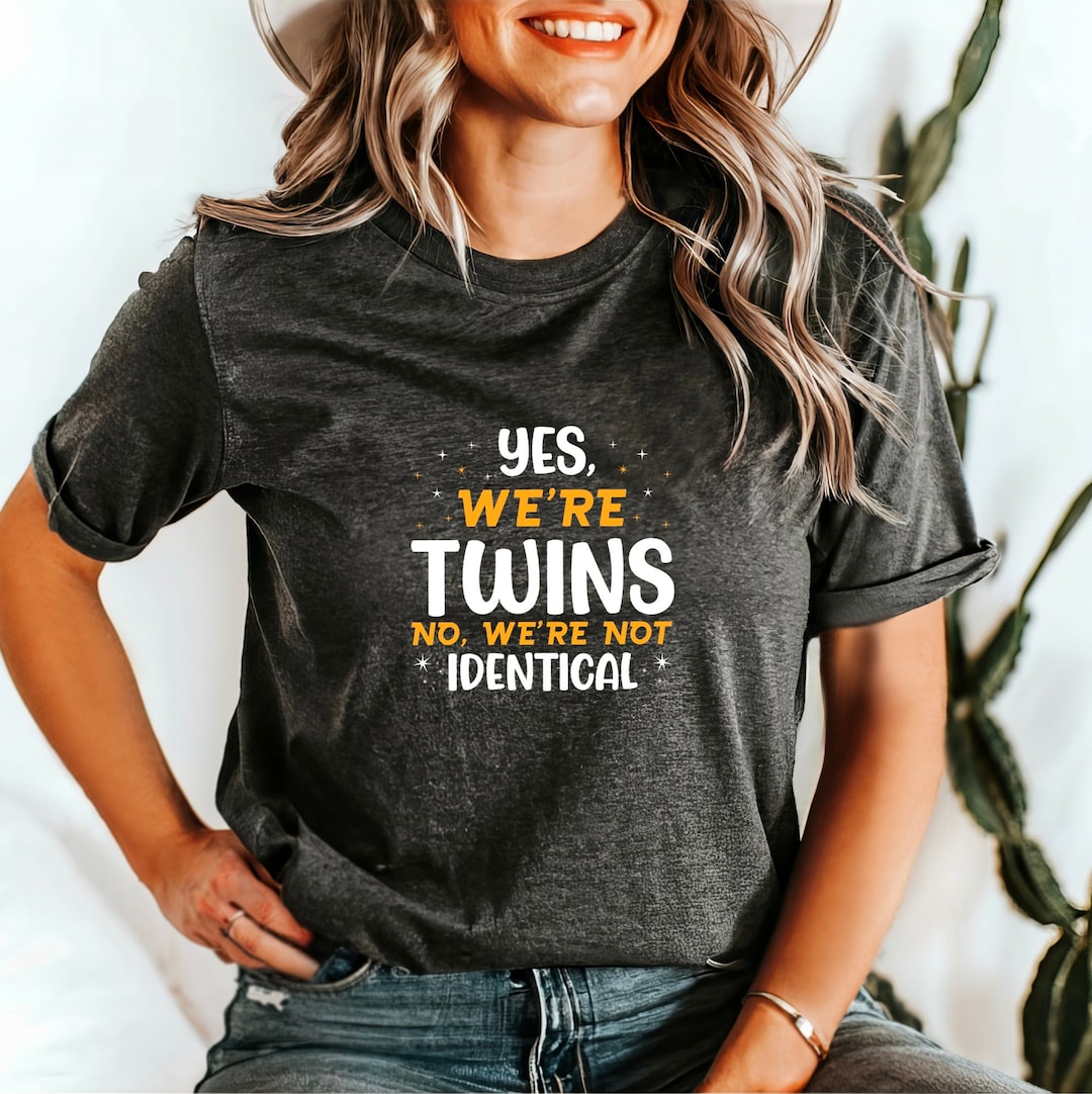 Twin Shirt, Twin Birthday Gift, Matching Twins Outfits, Born Together ...