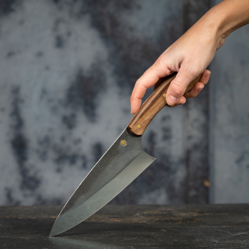 Chef Knife Forget Hand Forged Kitchen Knife - Etsy