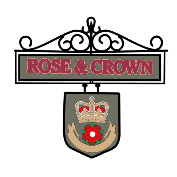 Rose and Crown Sign - Etsy