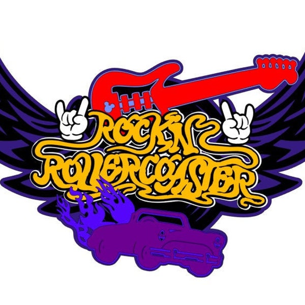 Rock N Roller Coaster Svg - Etsy