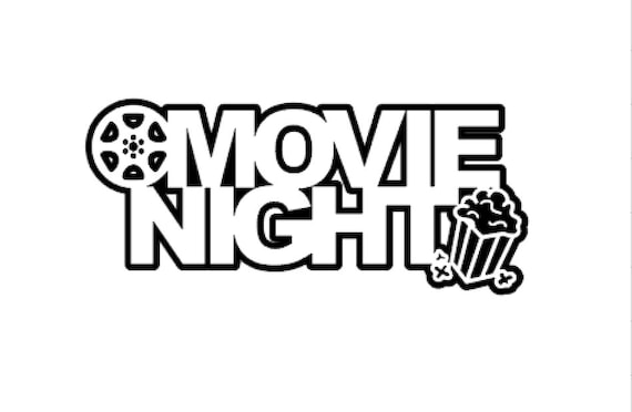 Movie Night Digital Cutting File .svg for Cricut/silhouette - Etsy