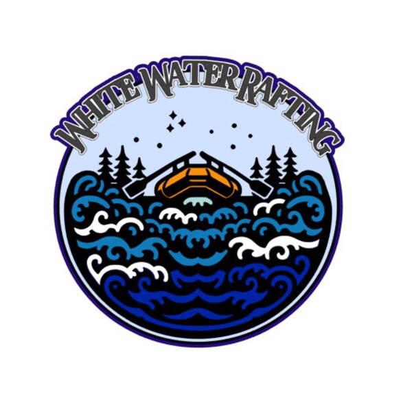 White Water Rafting Svg - Etsy