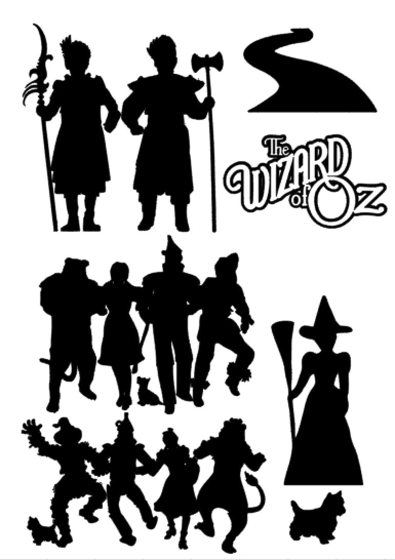 Wizard Of Oz Characters Silhouette