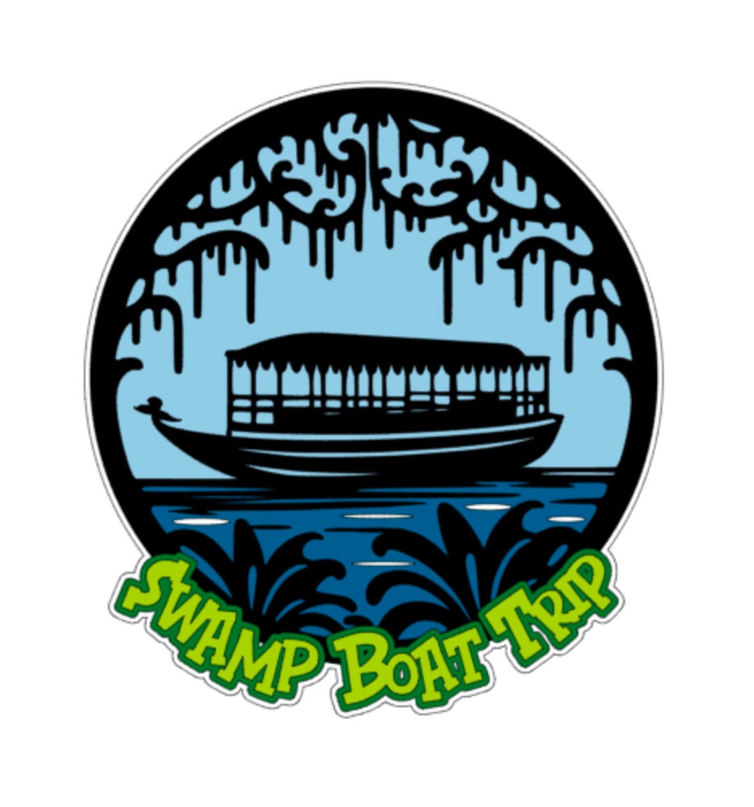 SVG PNG Digital Download Scrapbook Die Cut Swamp Boat Trip Cutfile for ...