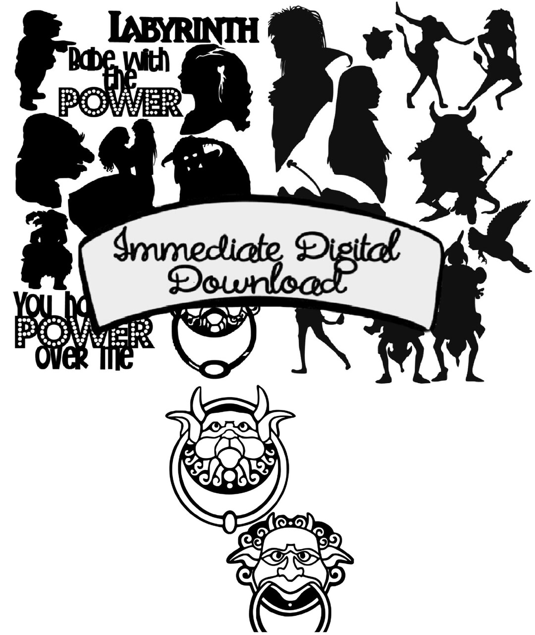 SVG Digital Download Labyrinth Digital Cutting Files X3 .svg for Cricut ...