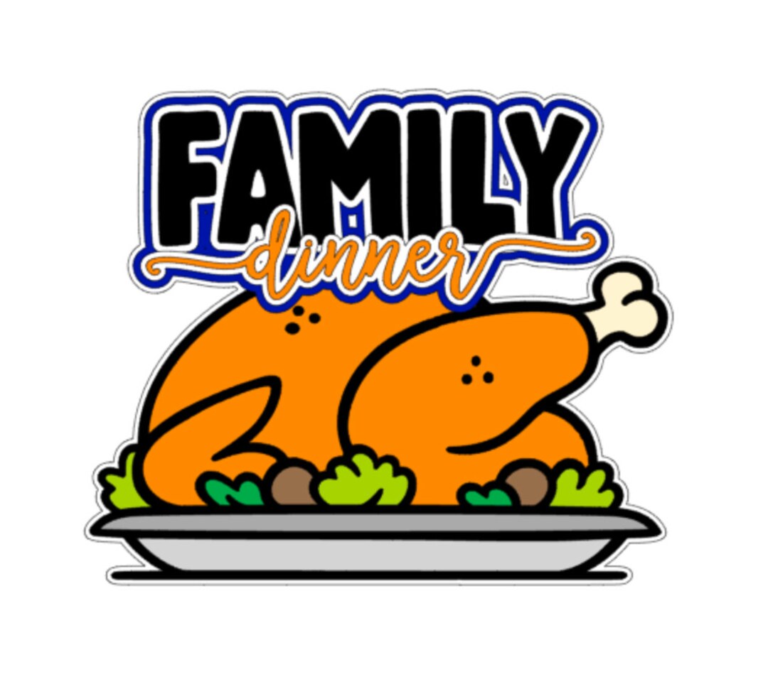 SVG PNG Digital Download Scrapbook Die Cut Family Dinner - Etsy