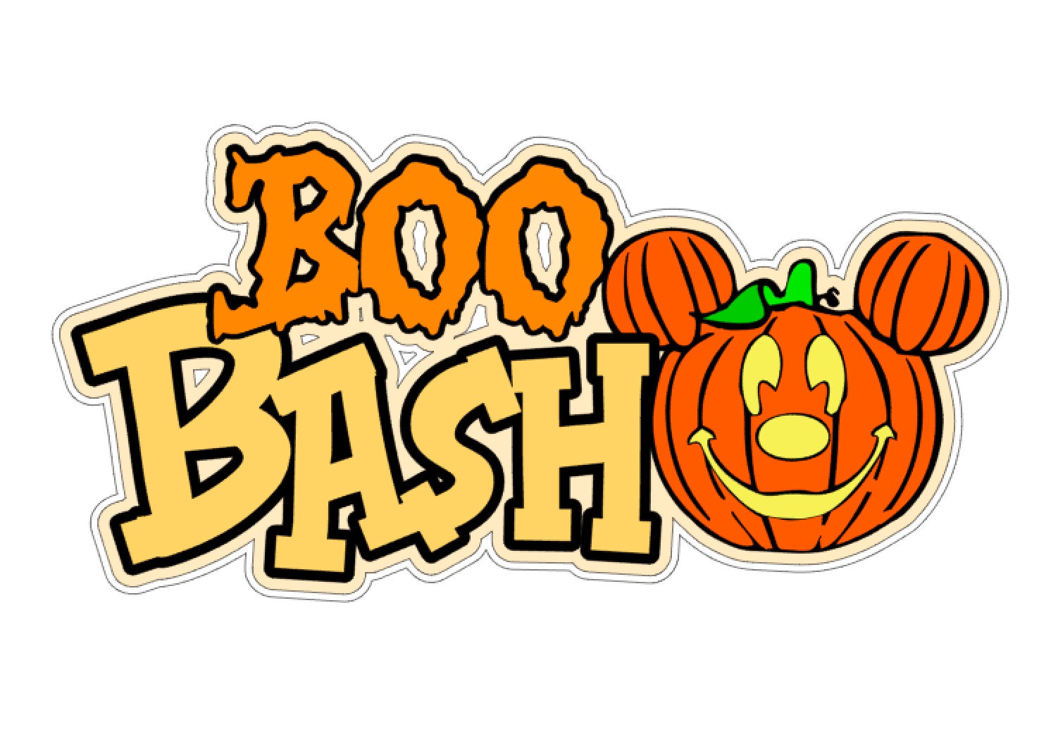 .svg for Cricut/Silhouette cutting machines Boo Bash Halloween digital ...