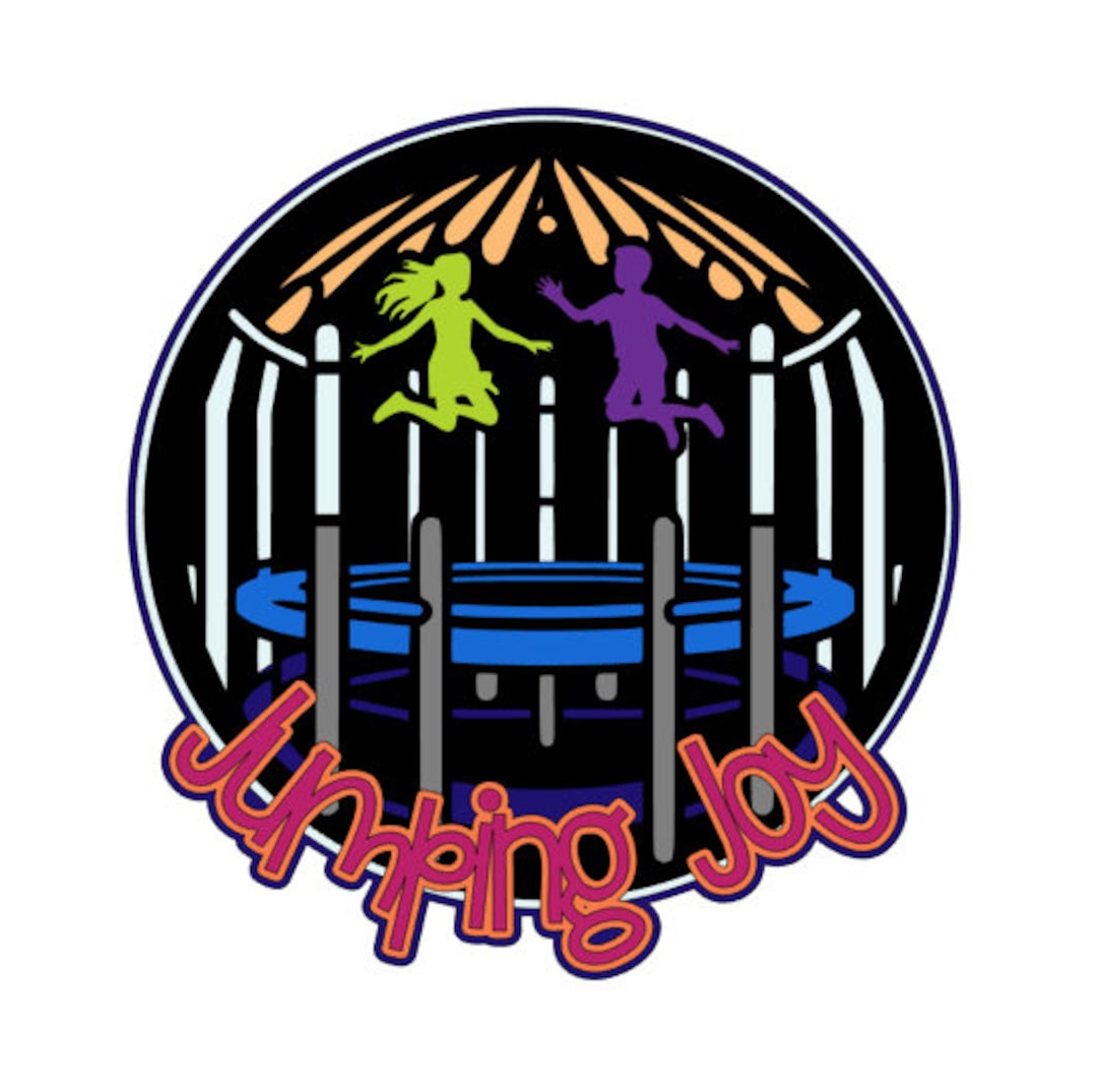 SVG PNG Digital Download Scrapbook Die Cut Trampoline Park Jumping ...
