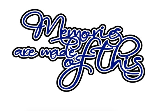 Memories Are Made of This Scrapbook Titles X2 SVG Digital - Etsy