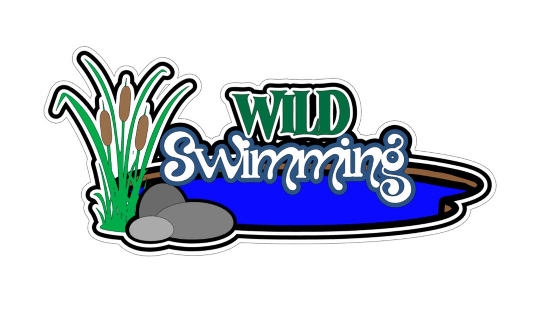Wild Swimming Digital Cutting File .svg and .png for Cricut/silhouette ...