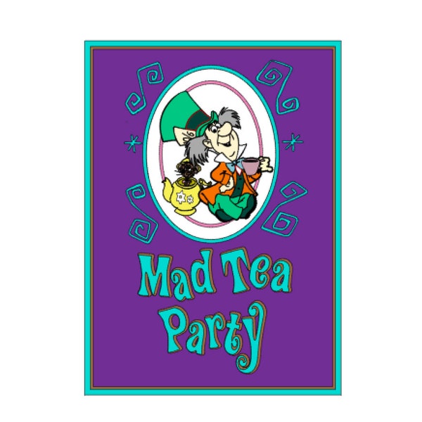 Mad Hatter Tea Party Signs - Etsy