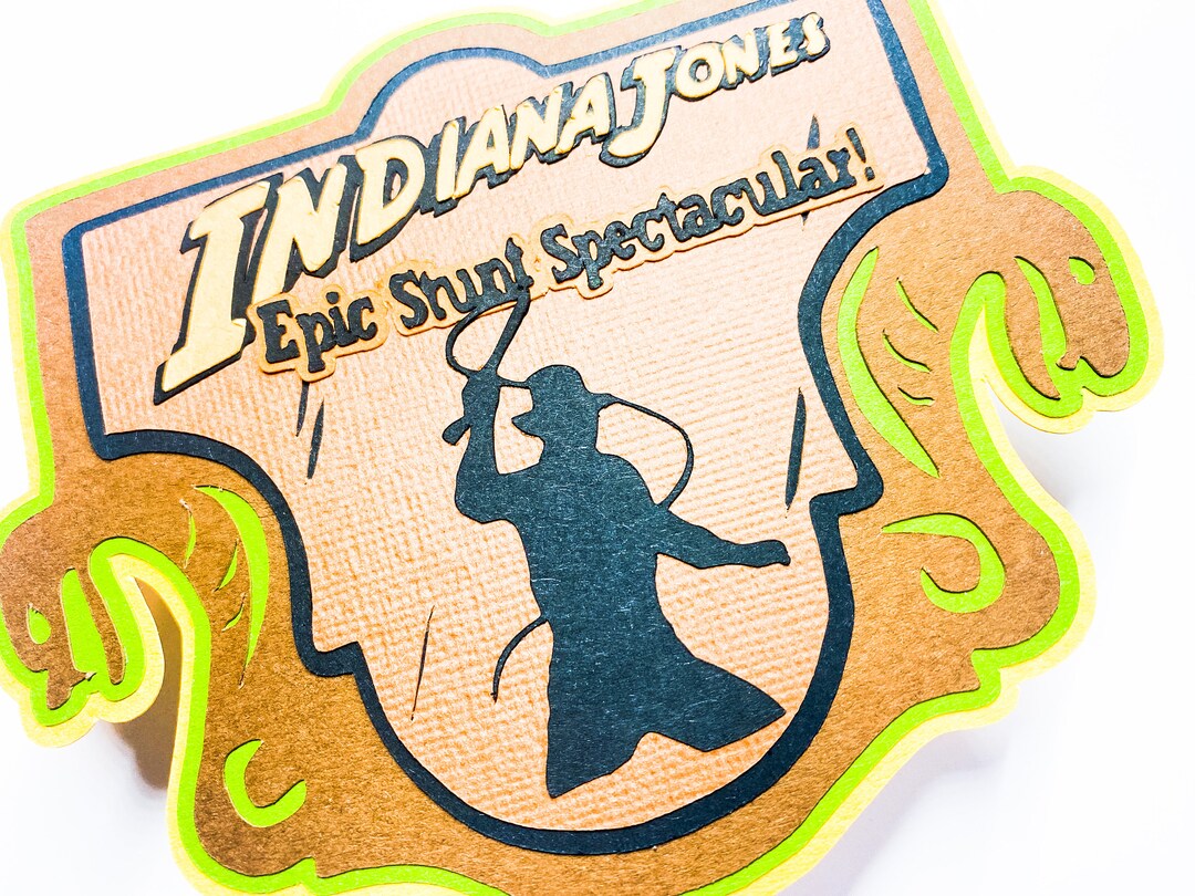 Indiana Jones Epic Spectacular Scrapbook Title Die Cut - Etsy