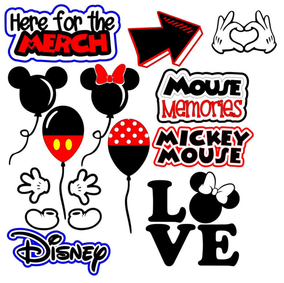 SVG Bundle Digital Download Mouse Scrapbook Digital Cutting File .svg ...