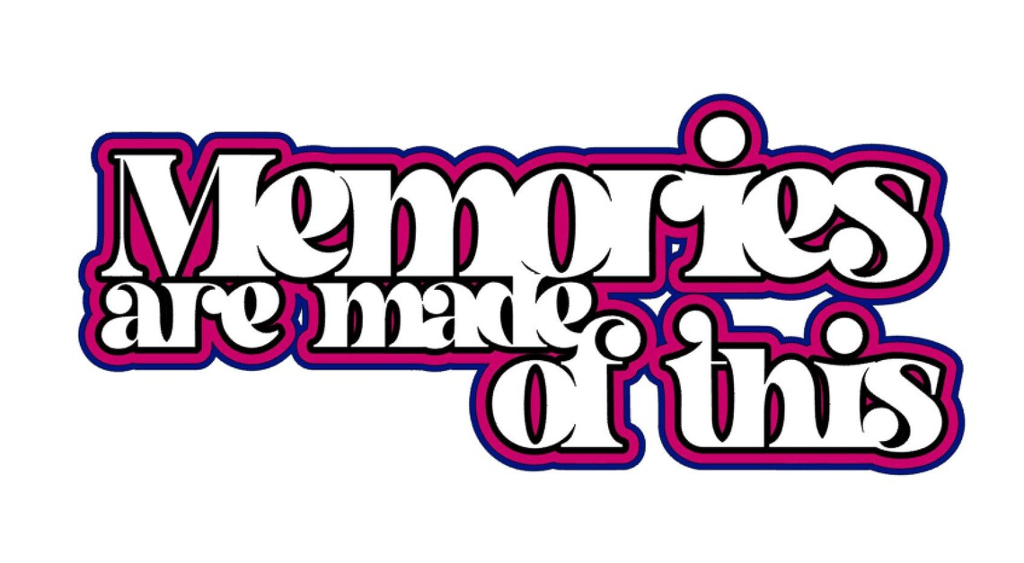 Memories Are Made of This Scrapbook Titles X2 SVG Digital - Etsy