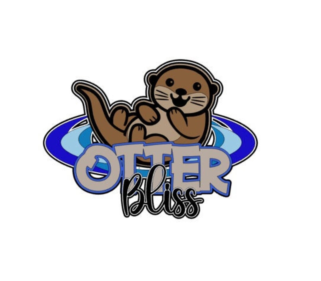 SVG PNG Digital Download Scrapbook Die Cut Otter Cutfile for Cricut ...