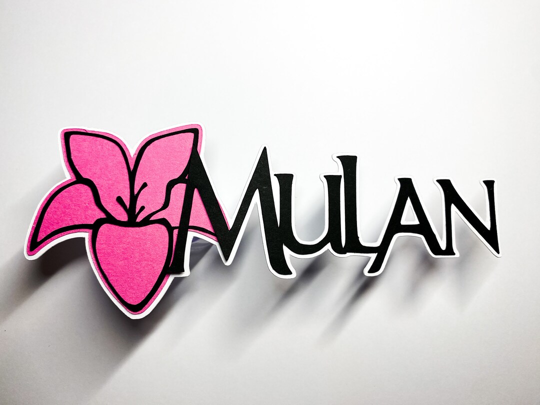 Mulan Title Die Cut Scrapbook Page Embellishment - Etsy