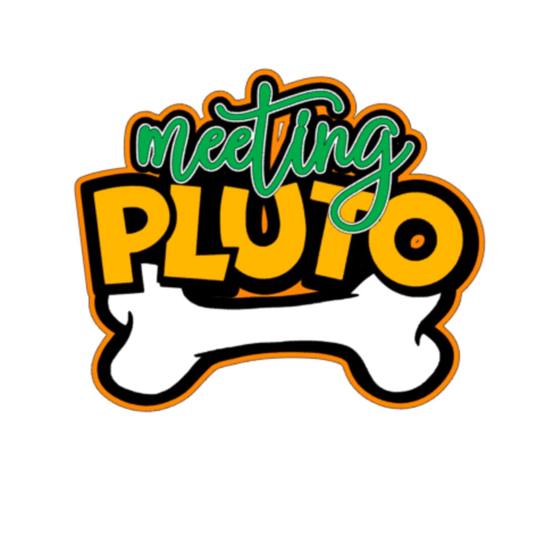 SVG PNG Digital Download Pluto Character Greeting Scrapbook Digital Cutting File for Cricut ...